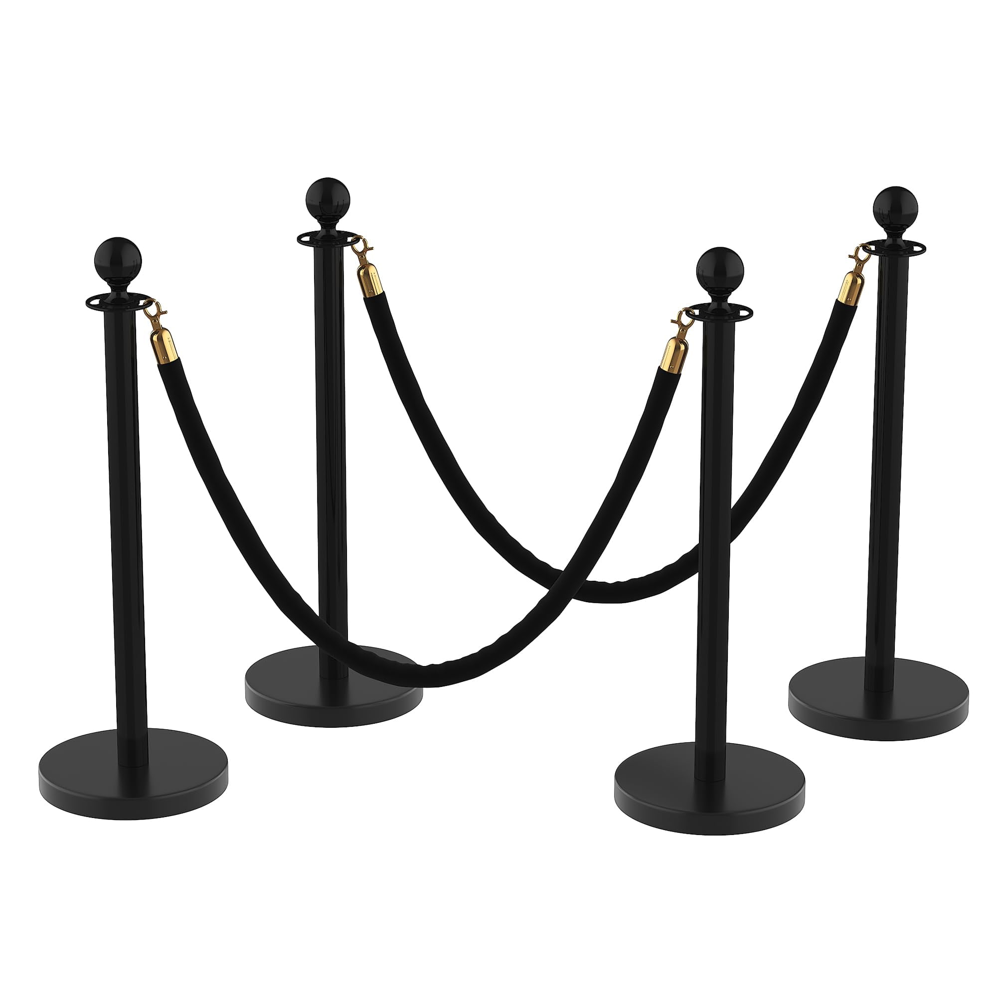 Huisuilinss Black Stanchion Post,Stanchions And Velvet Ropes,Stainless ...