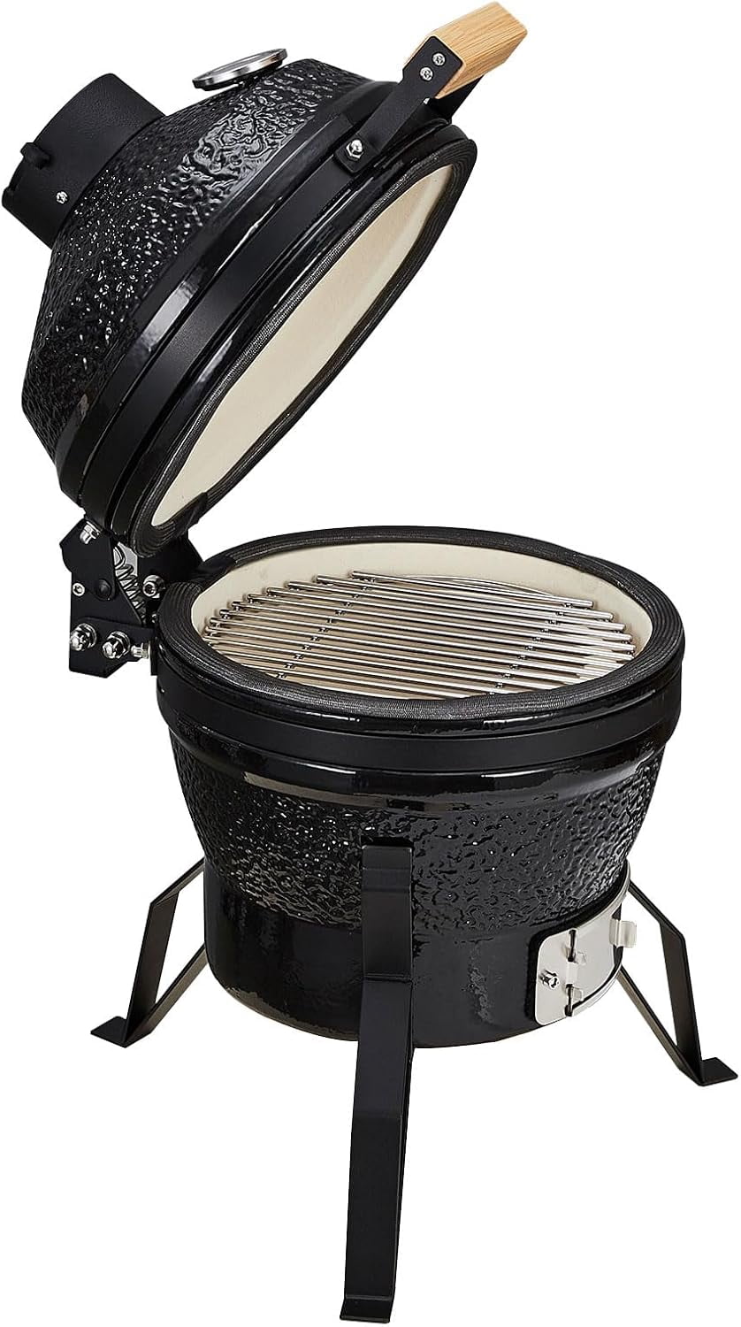 Huisuilinss Ceramic Charcoal BBQ Grill and Smoker,Ceramic Charcoal ...