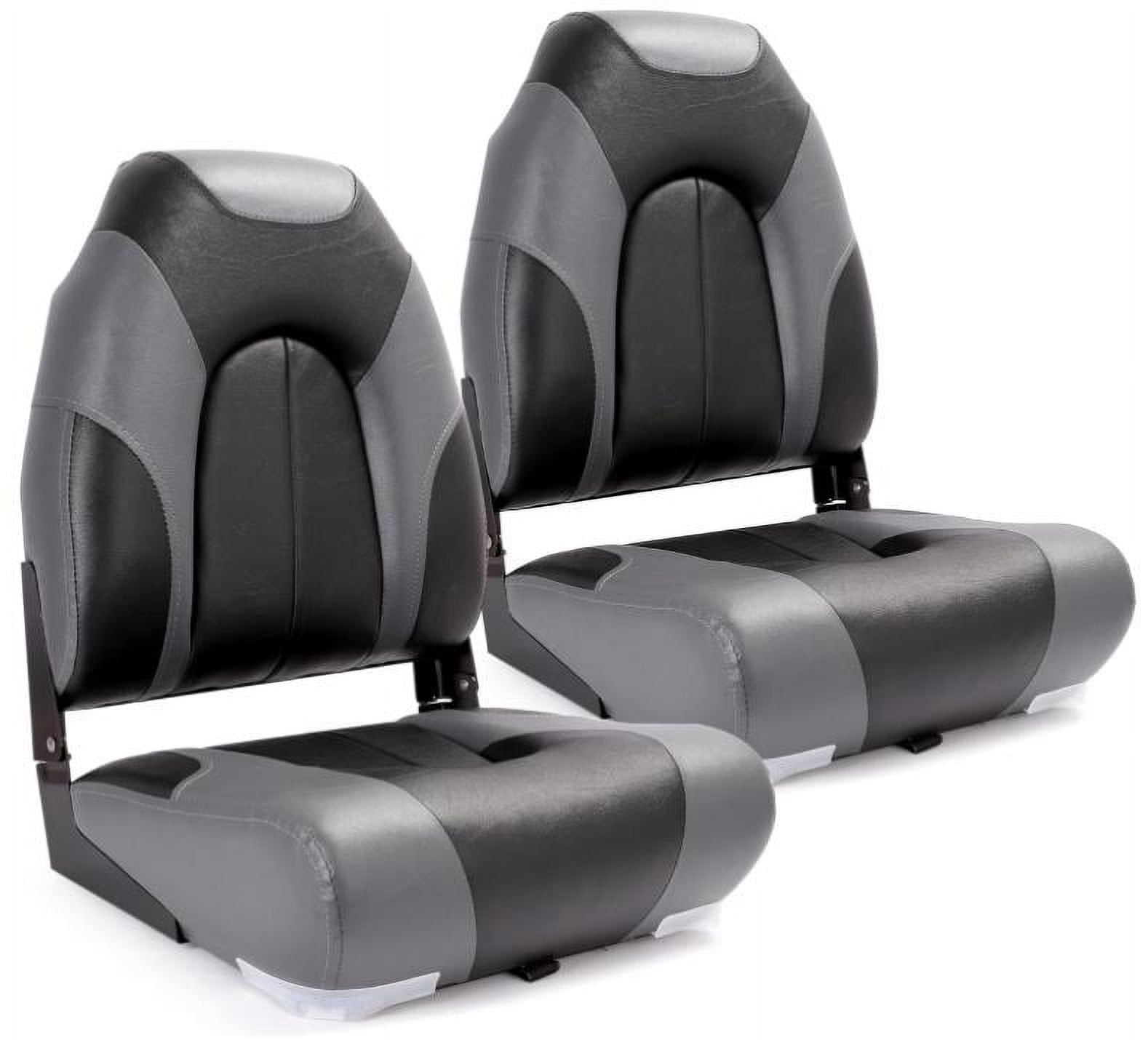 Huisuilinss Folding Boat Seats,High Back Fishing Boat Seat,2 Pack ...