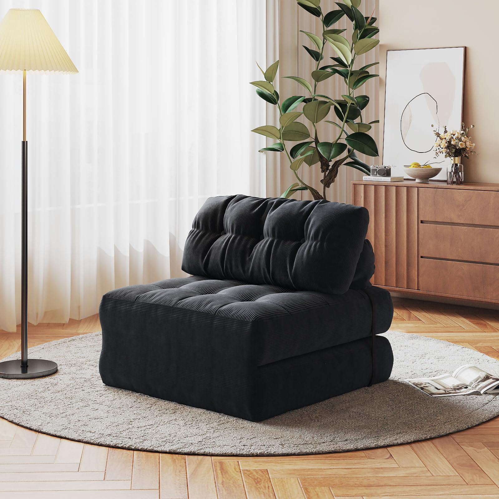Huisuilinss Folding Sofa Bed,Convertible Sleeper Chair With Pillow ...
