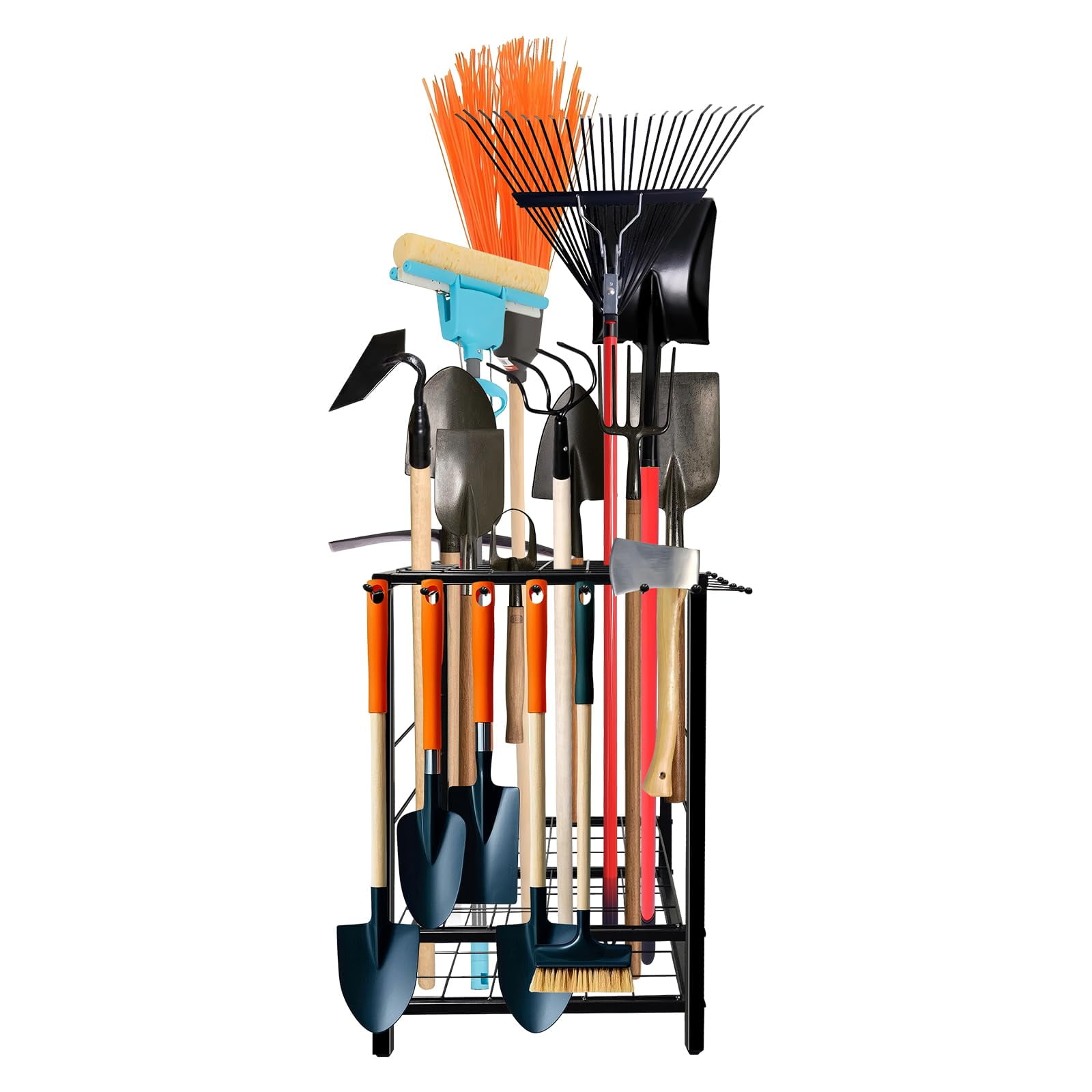 Huisuilinss Garden Tool Organizer,Metal Yard Tool Tower Rack,Garden ...