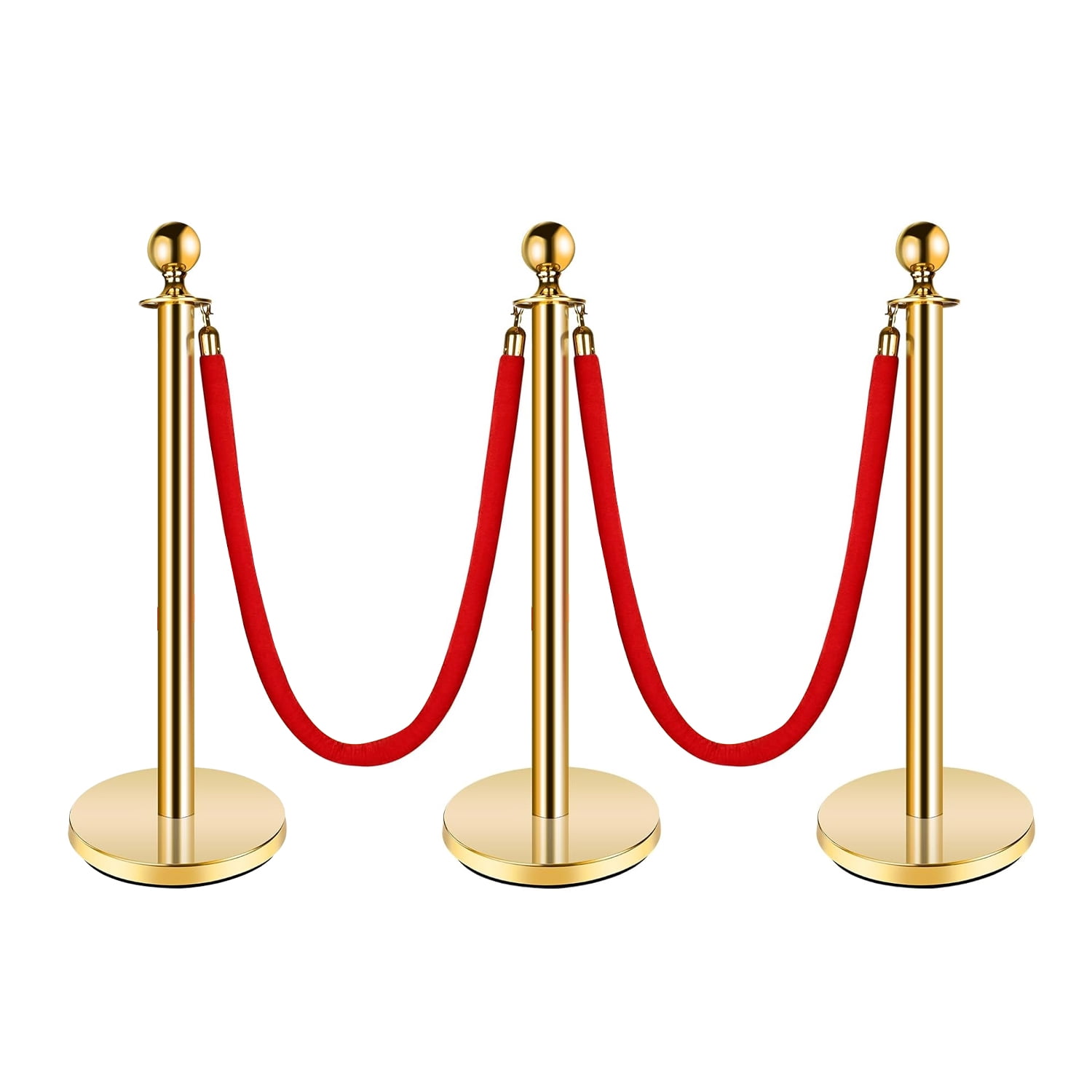 Huisuilinss Gold Stanchion Post,Red Carpet Ropes And Pole,Stainless ...