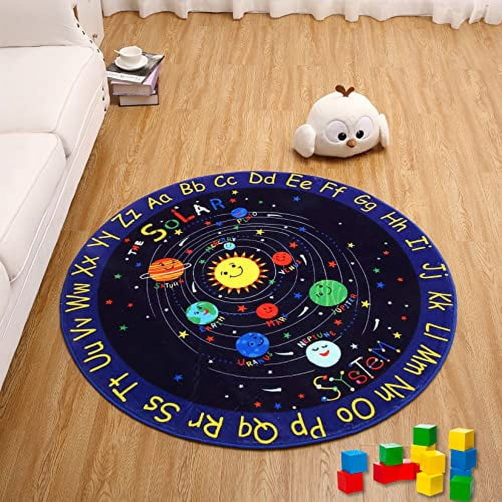 Huisuilinss Kids Educational Rug For Learning Alphabet,Kids Play Mat ...
