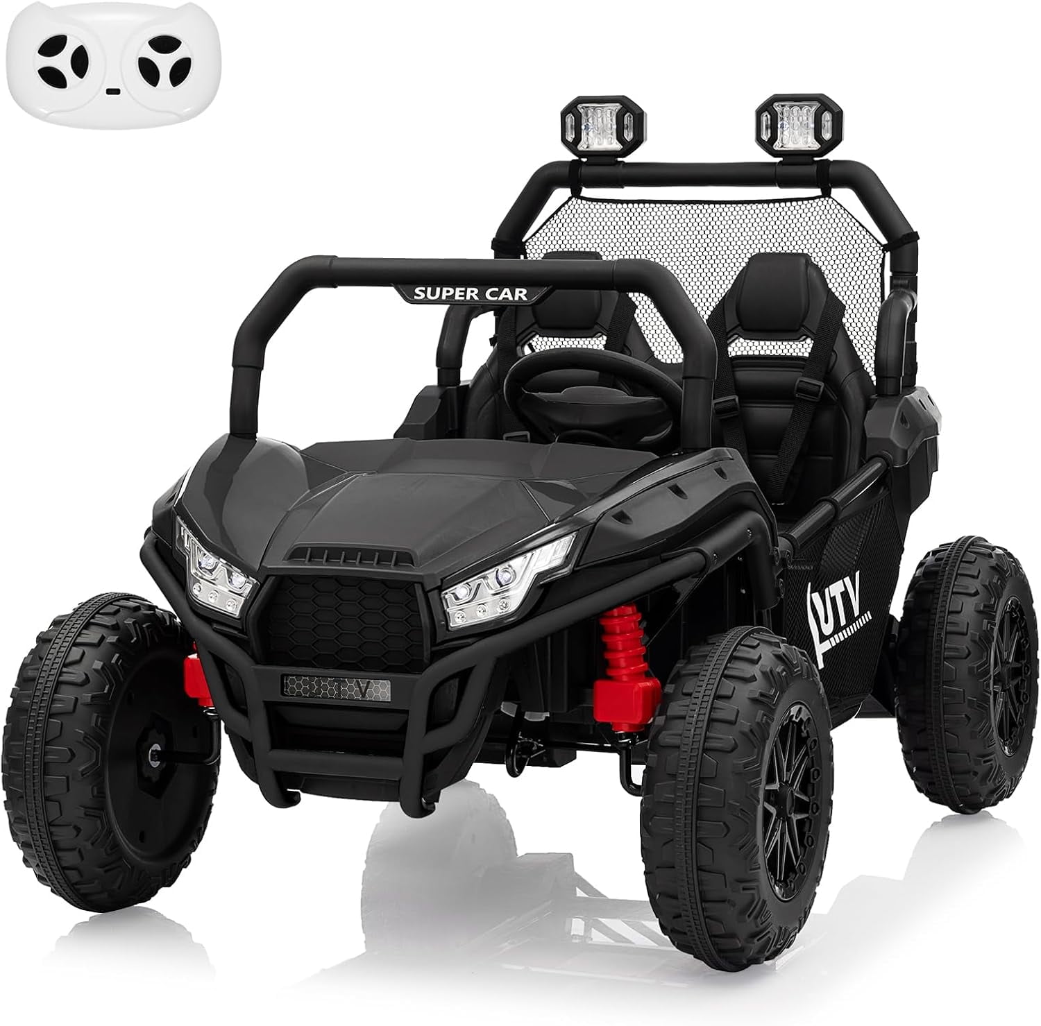 Huisuilinss Kids UTV,2 Seater Ride On UTV,24V Off-Road UTV,400W ...