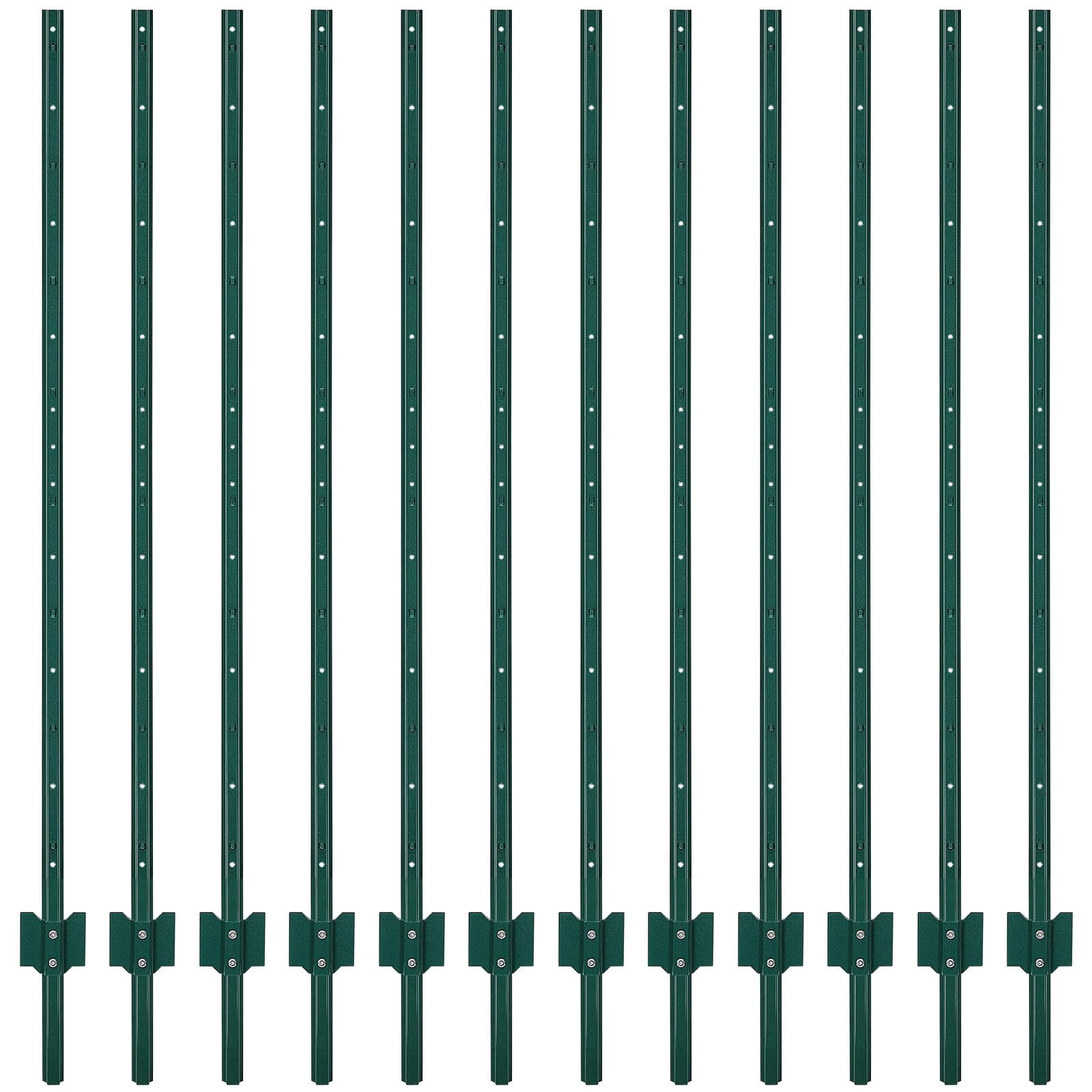 Huisuilinss Metal Fence Post,U-Shaped Steel Fence Stake,Rust-Resistant ...