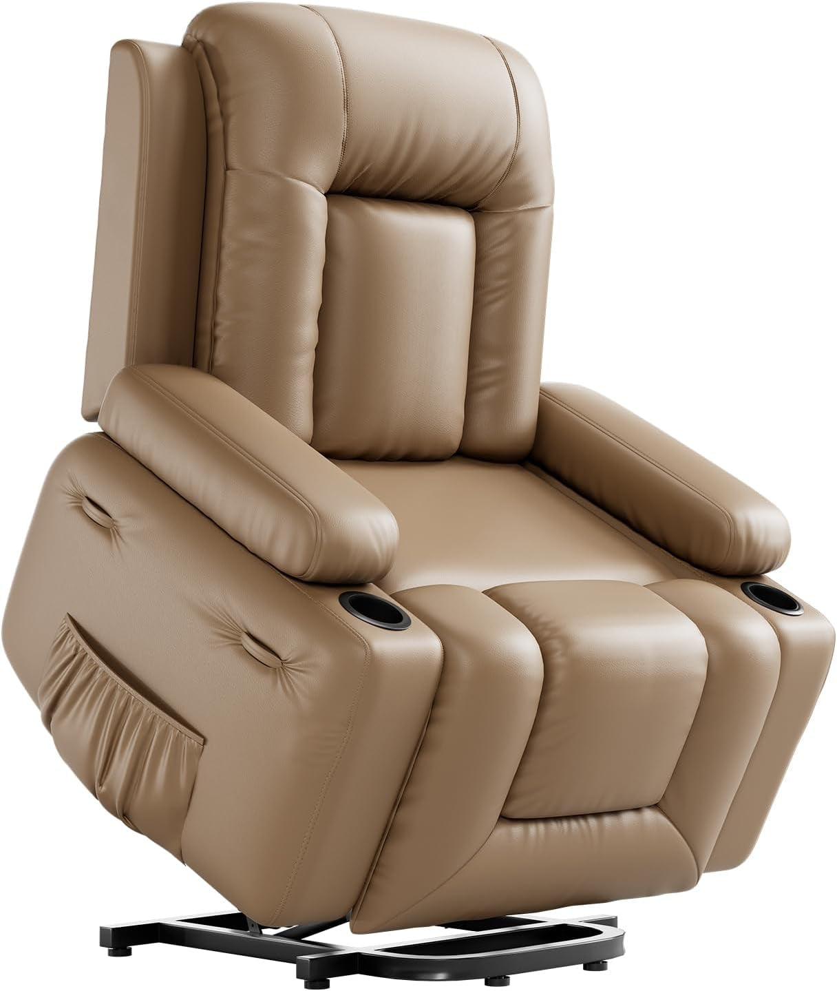 Huisuilinss Oversized Wide Power Lift Recliner Chair,Heat and Massage ...