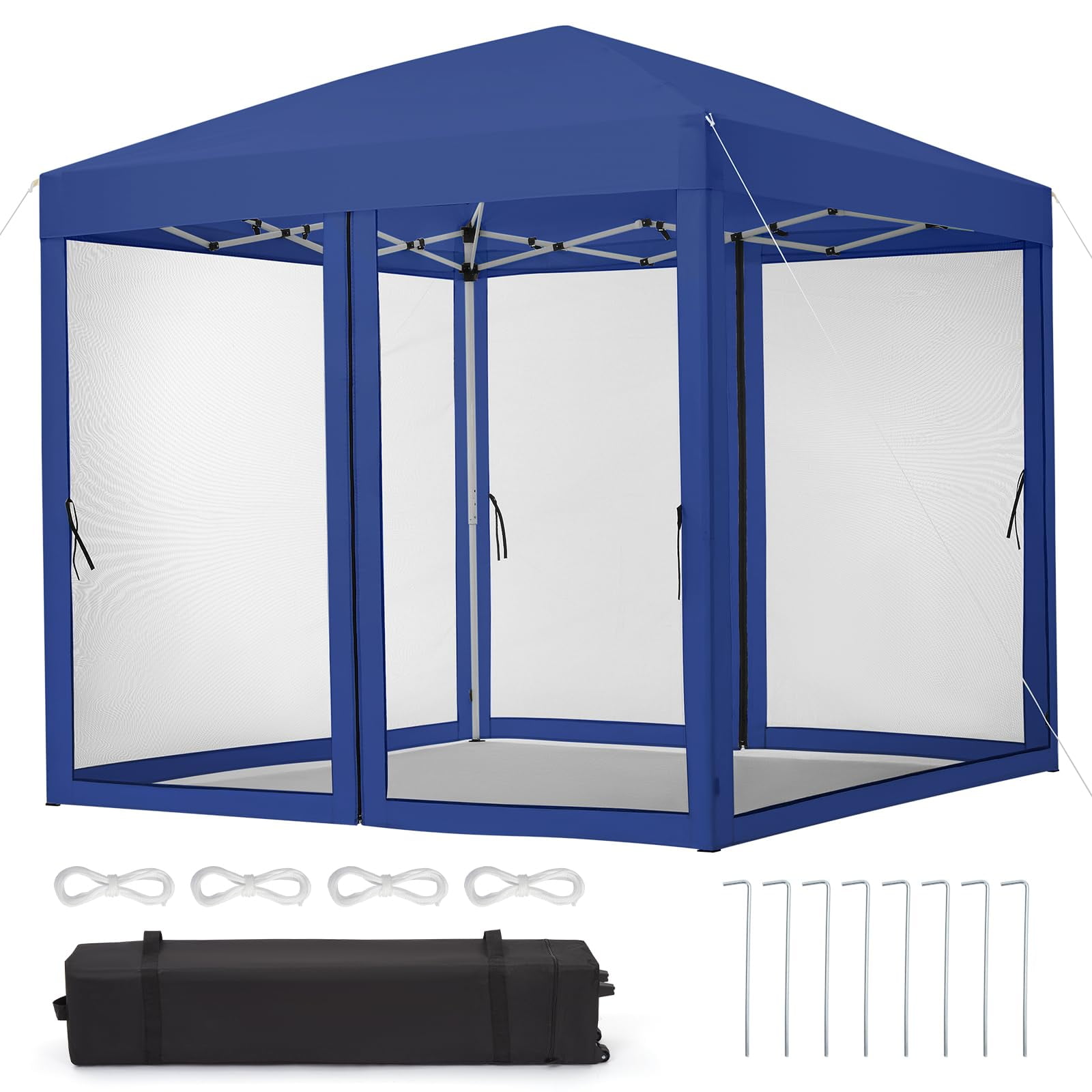 Huisuilinss Pop-Up Canopy Tent,Outdoor Screen Tent,Waterproof UV ...