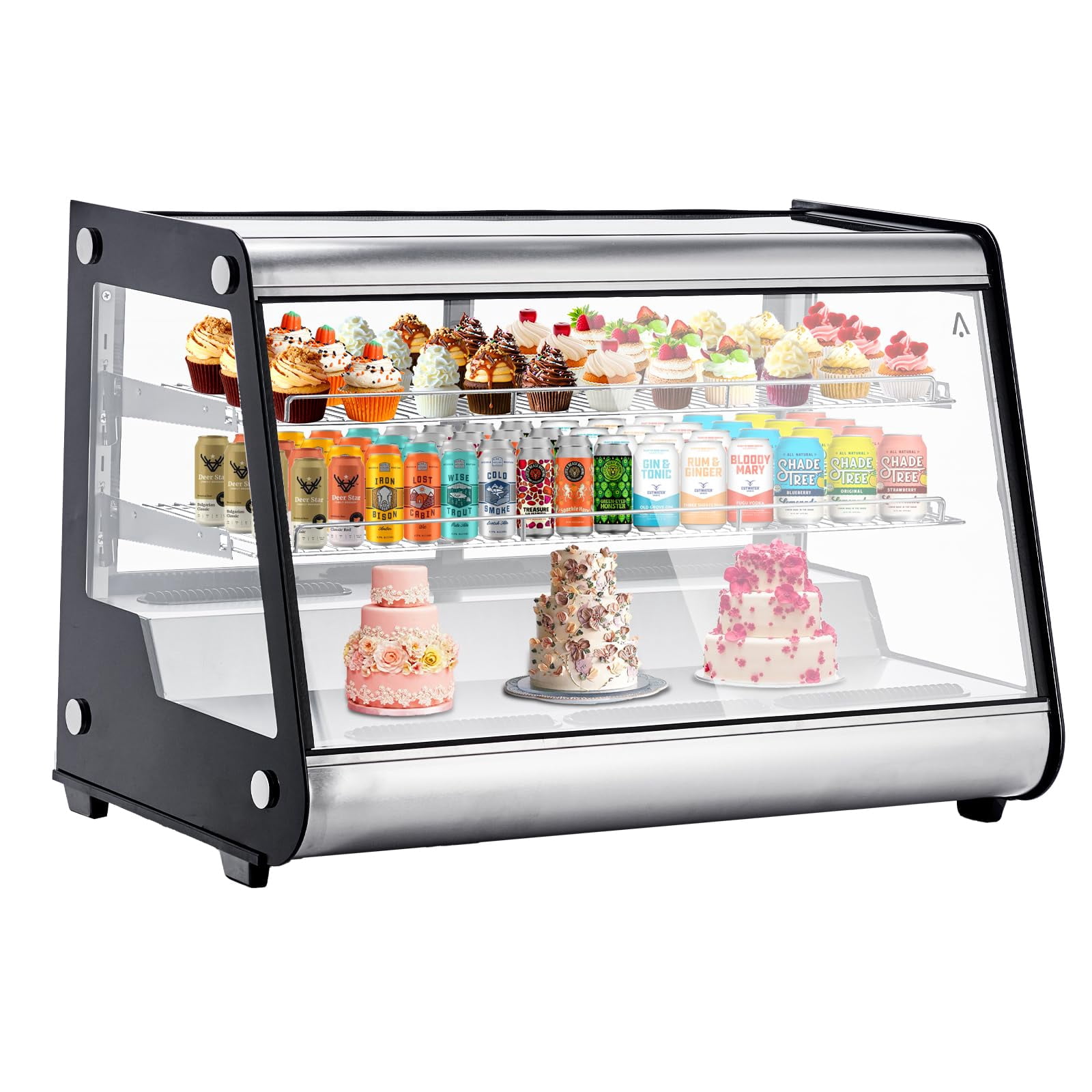 Huisuilinss Refrigerated Display Case,Countertop Display Refrigerator,6 ...