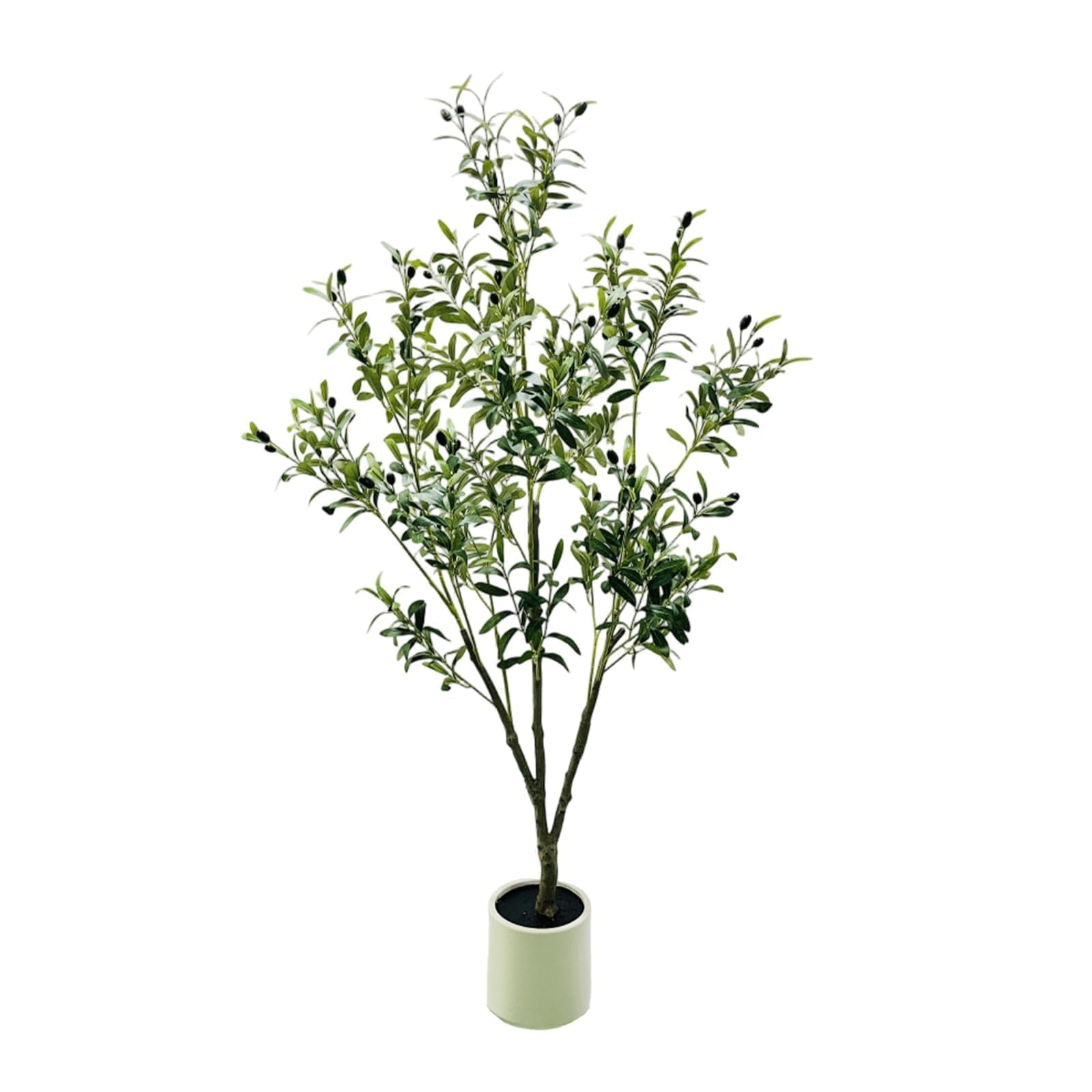 Huisuilinss Tall Faux Olive Tree,Artificial Olive Tree Indoor Outdoor ...