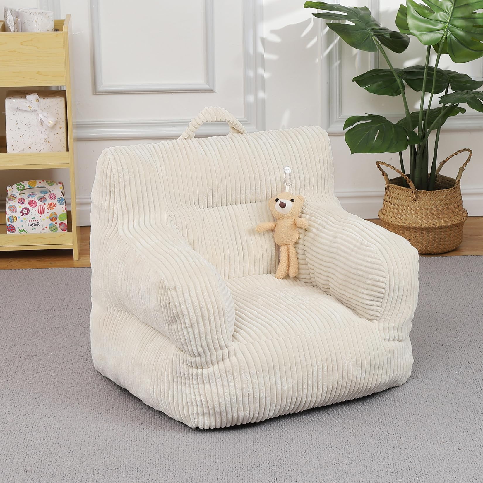 Huisuilinss Toddler Bean Bag Chair,Mini Toddler Bean Bag Sofa,Comfy ...