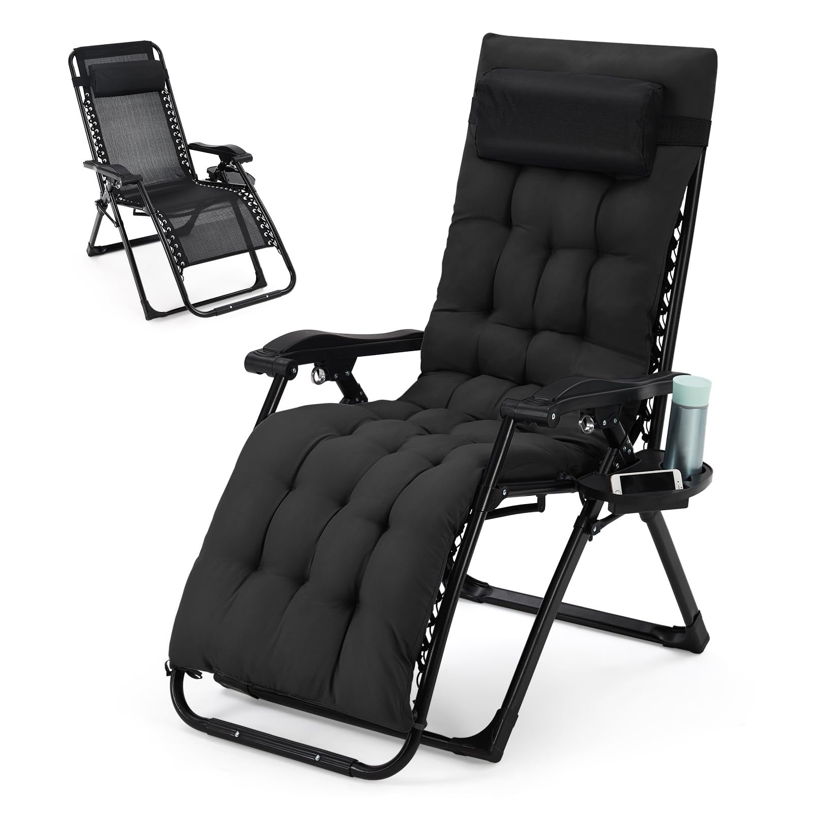Huisuilinss Zero Gravitys Chair,Padded Lounge Chair,Folding Recliner ...