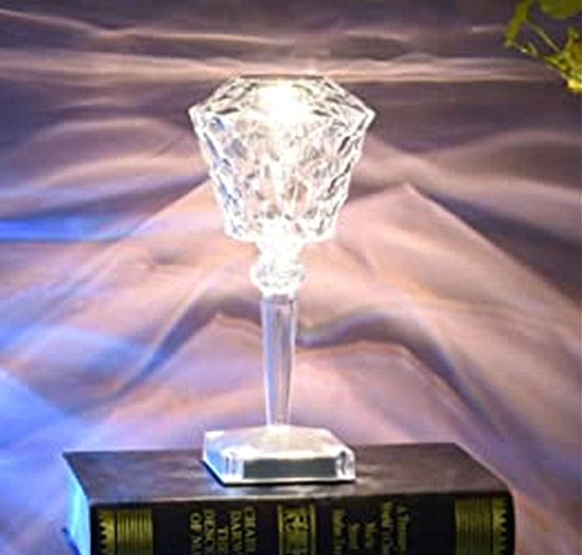 Huiyi Crystal lamp,Crystal Diamond Table Lamp,LEDBedside Lamps 16-Color ...