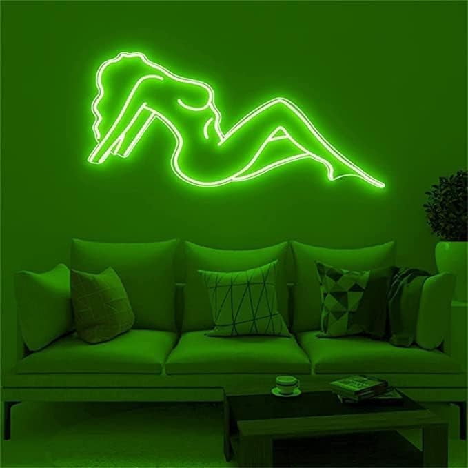 Huiyi Girls Neon Sign Neon Sexy Woman Signsexy Lady Back Wall Sign 0574