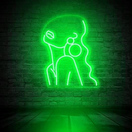 Huiyi Girls' neon lights, Neon Sexy Woman Sign,Neon Night Light,Woman ...