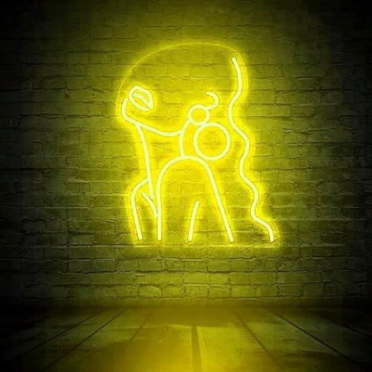 Huiyi Girls' neon lights, Neon Sexy Woman Sign,Neon Night Light,Woman ...
