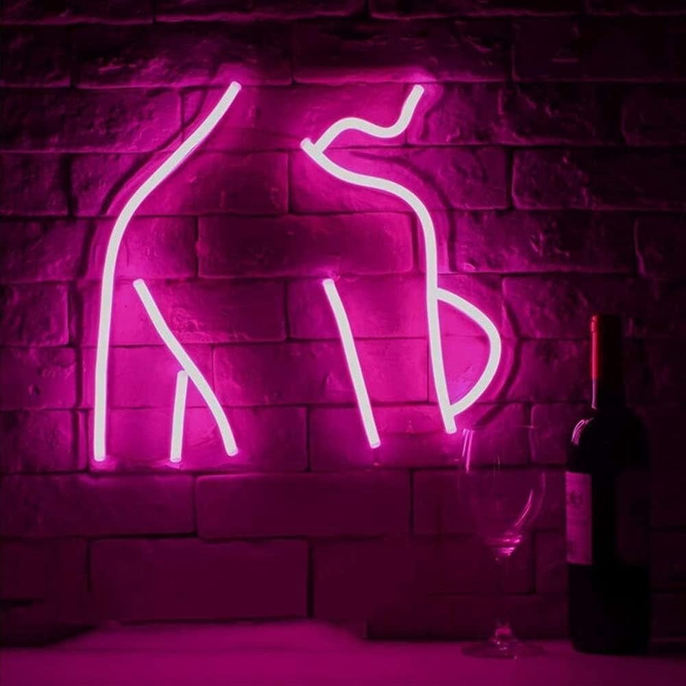 Huiyi Lady Neon Sign, Acryli Led Neon Light Wall Light Led Wall Decor ...