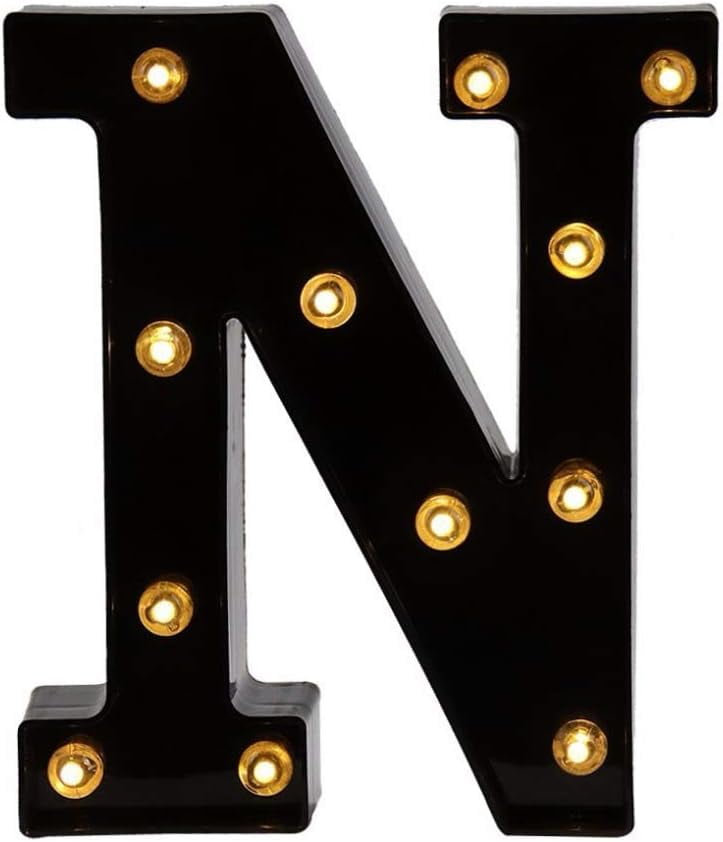 Huiyi Light Up Letters Sign, Sign Decorative LED Illuminated Letter Lights Marquee BAR Signs ...