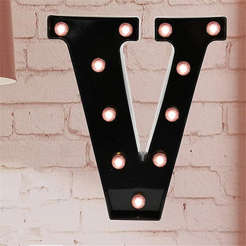Huiyi Luminous black letters, Light Up Letters Sign,Sign Decorative LED Illuminated Letter ...