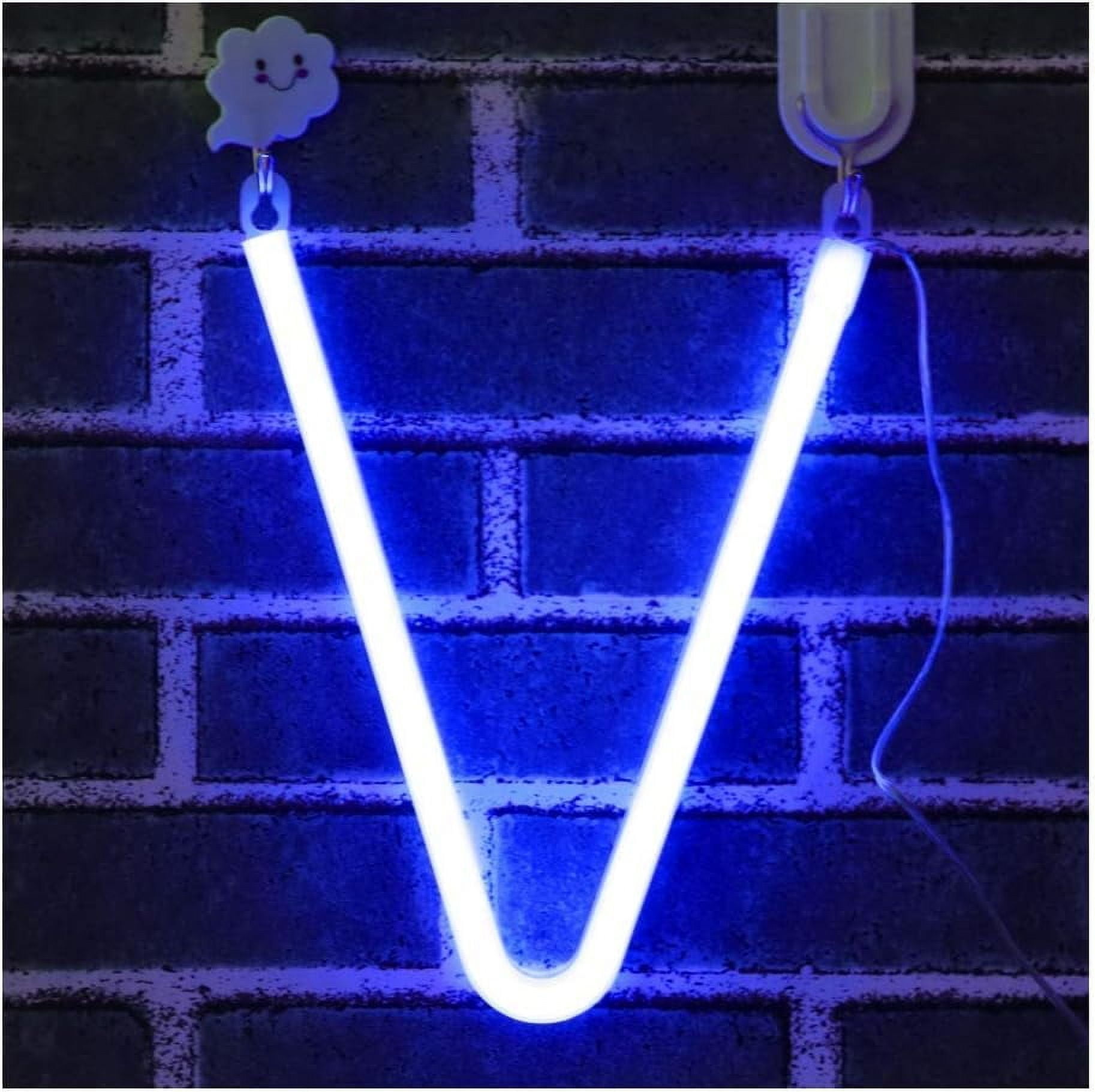 Huiyi Neon Letter, LED Alphabet Letter Lights Battery and USB Operated ...