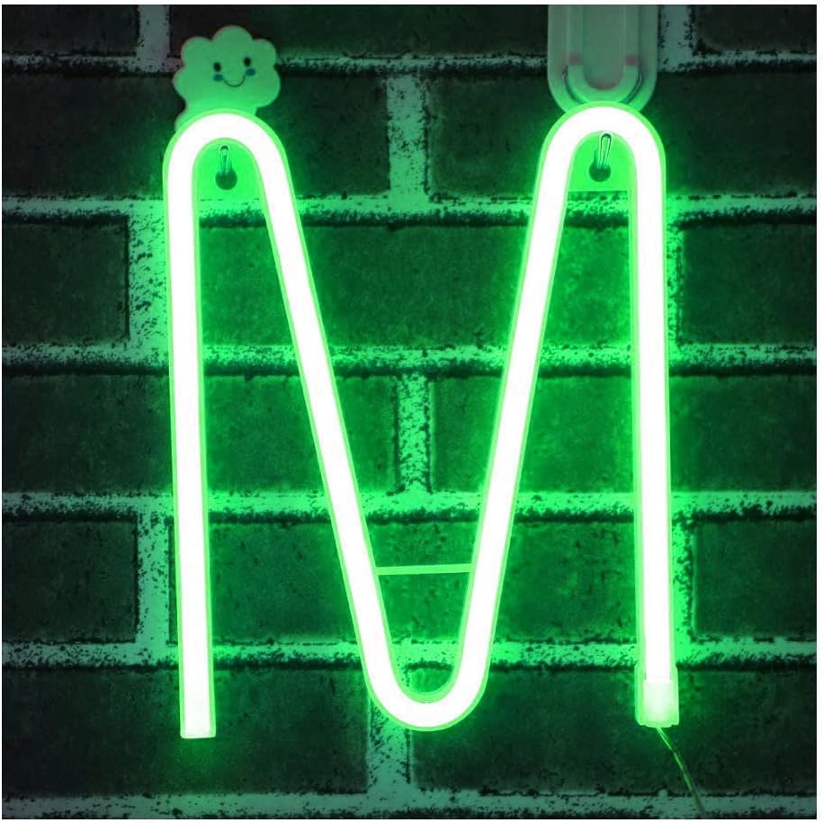 Huiyi Neon Letter, LED Alphabet Letter Lights Battery and USB Operated ...
