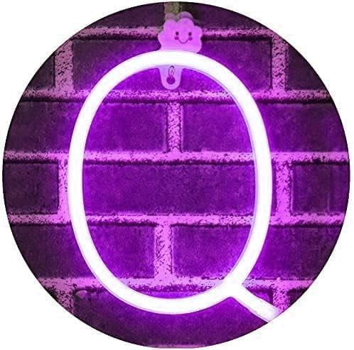 Huiyi Neon Letter, LED Alphabet Letter Lights Battery and USB Operated ...
