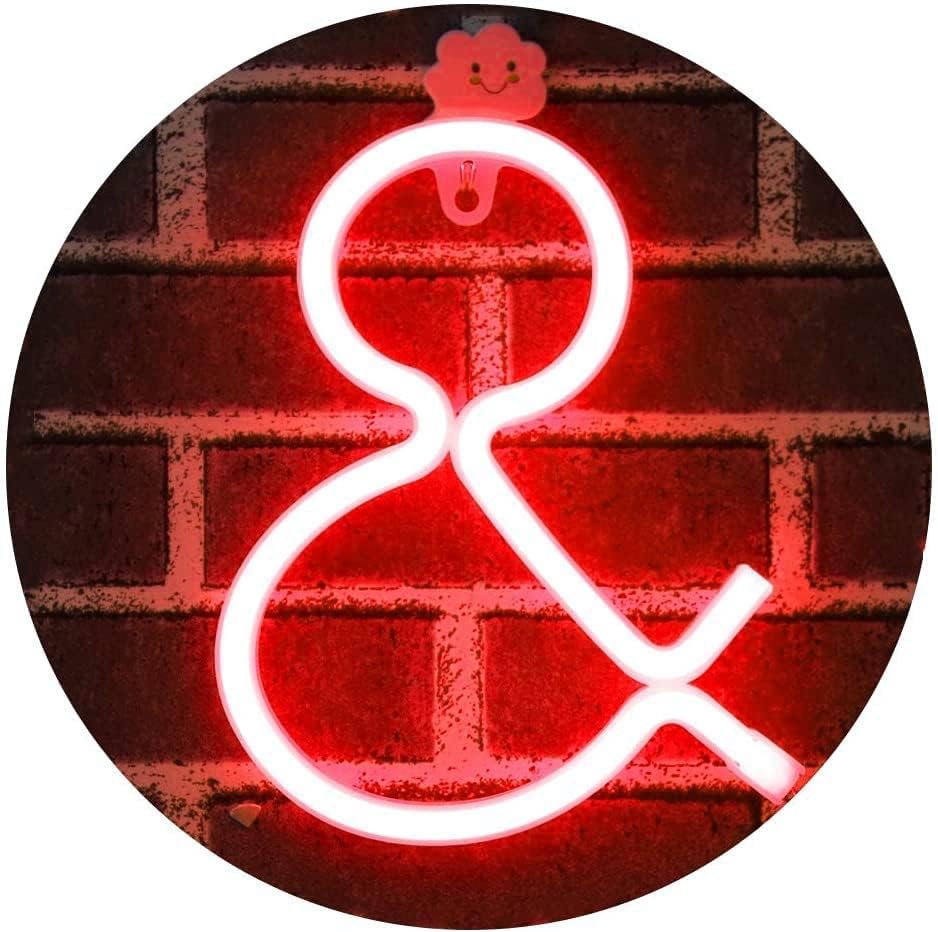 Huiyi Neon Letter, LED Alphabet Letter Lights Battery and USB Operated ...