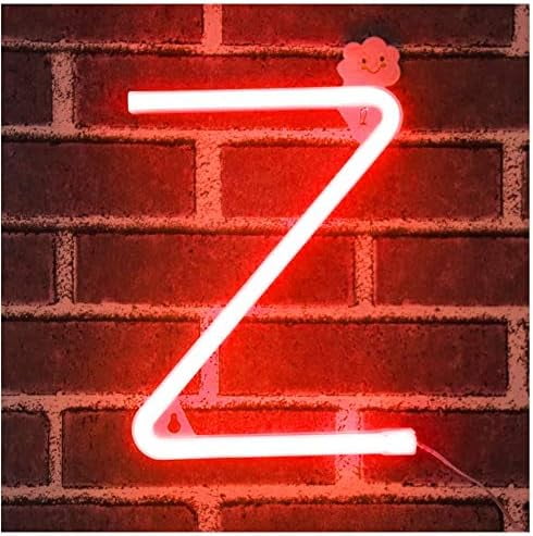 Huiyi Neon Letter, LED Alphabet Letter Lights Battery and USB Operated ...