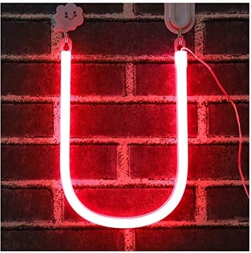 Huiyi Neon Letter, LED Alphabet Letter Lights Battery and USB Operated ...