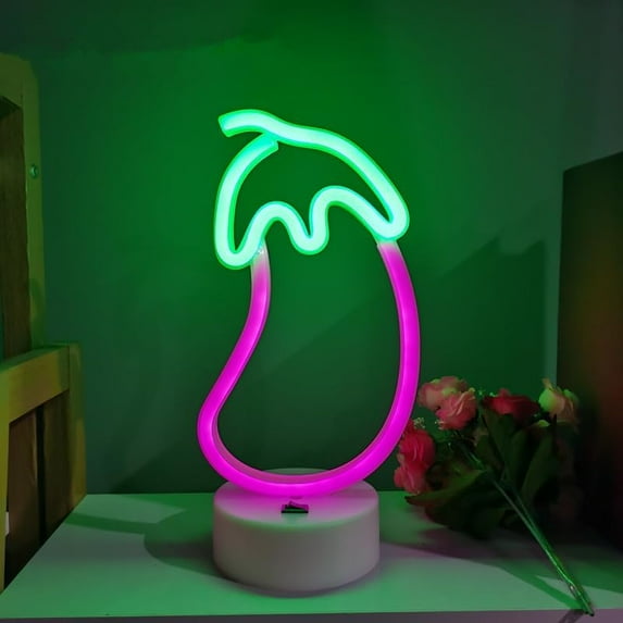 Huiyi Neon Light Base, Cherry Lights Neon Signs - Cherry Neon Light for ...