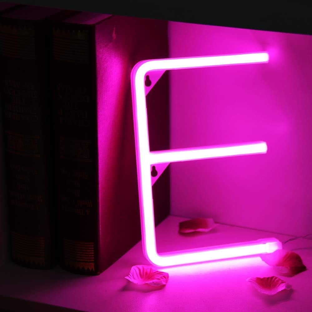 Huiyi Upgraded Version Neon Letter, LED Alphabet Letter Lights USB ...