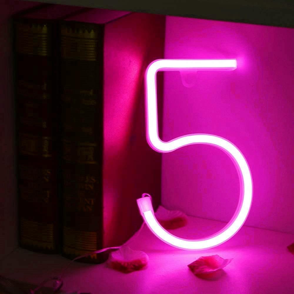 Huiyi Upgraded Version Neon Letter, LED Alphabet Letter Lights USB ...