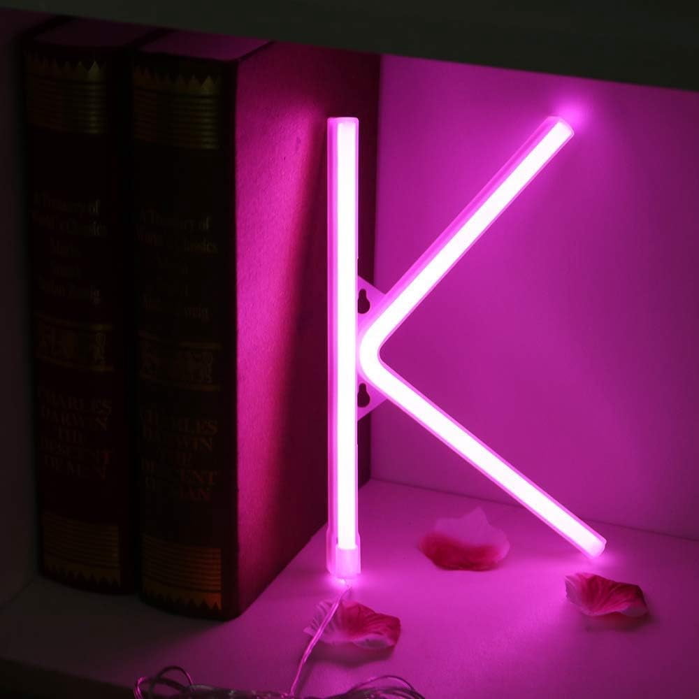 Huiyi Upgraded Version Neon Letter, LED Alphabet Letter Lights USB ...