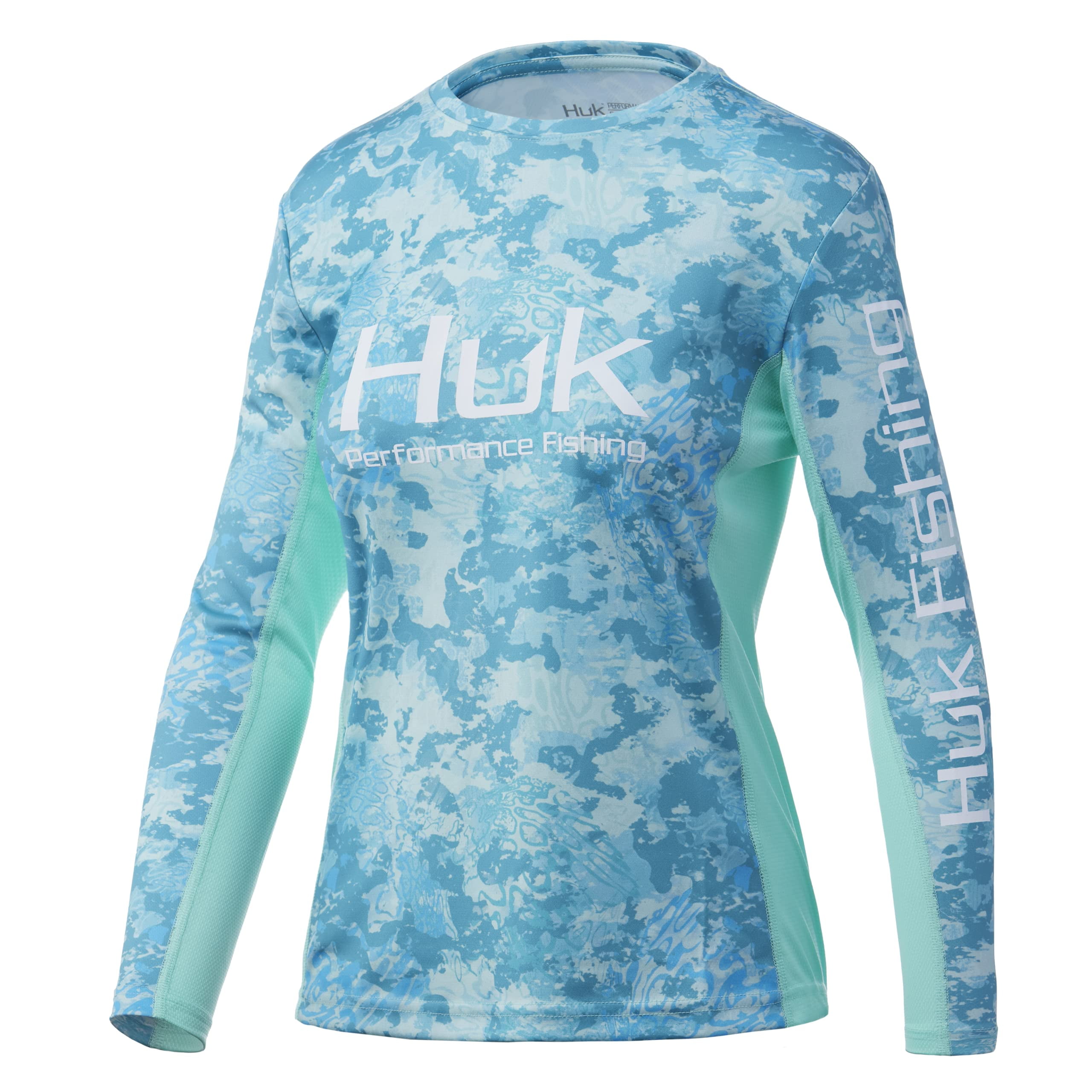 Huk Icon X Tide Change Camo LS (Tide Change - Sea Floor, Large ...