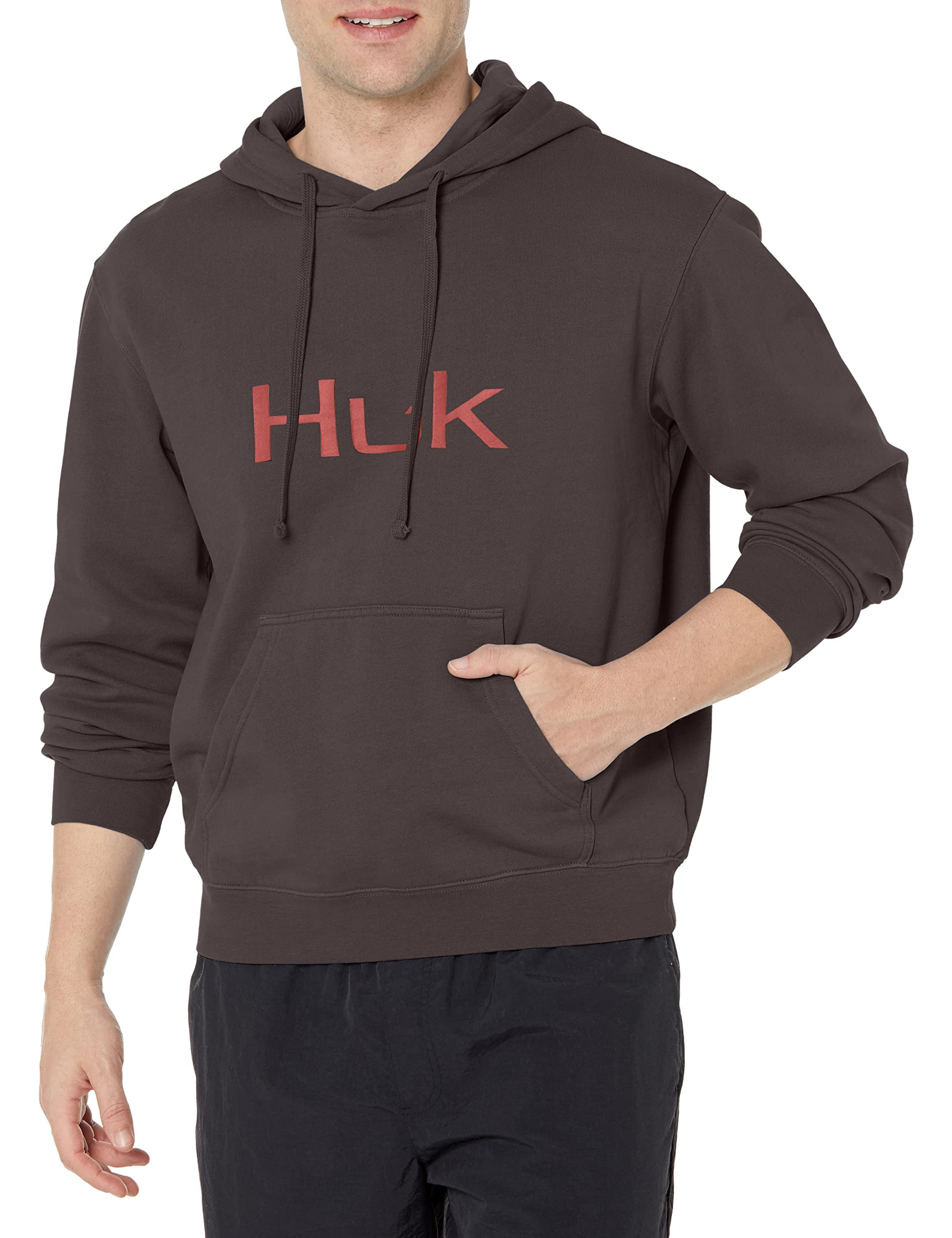 Huk Logo Hoodie Black XXXL (Huk Logo - Volcanic Ash (New Logo), Medium ...