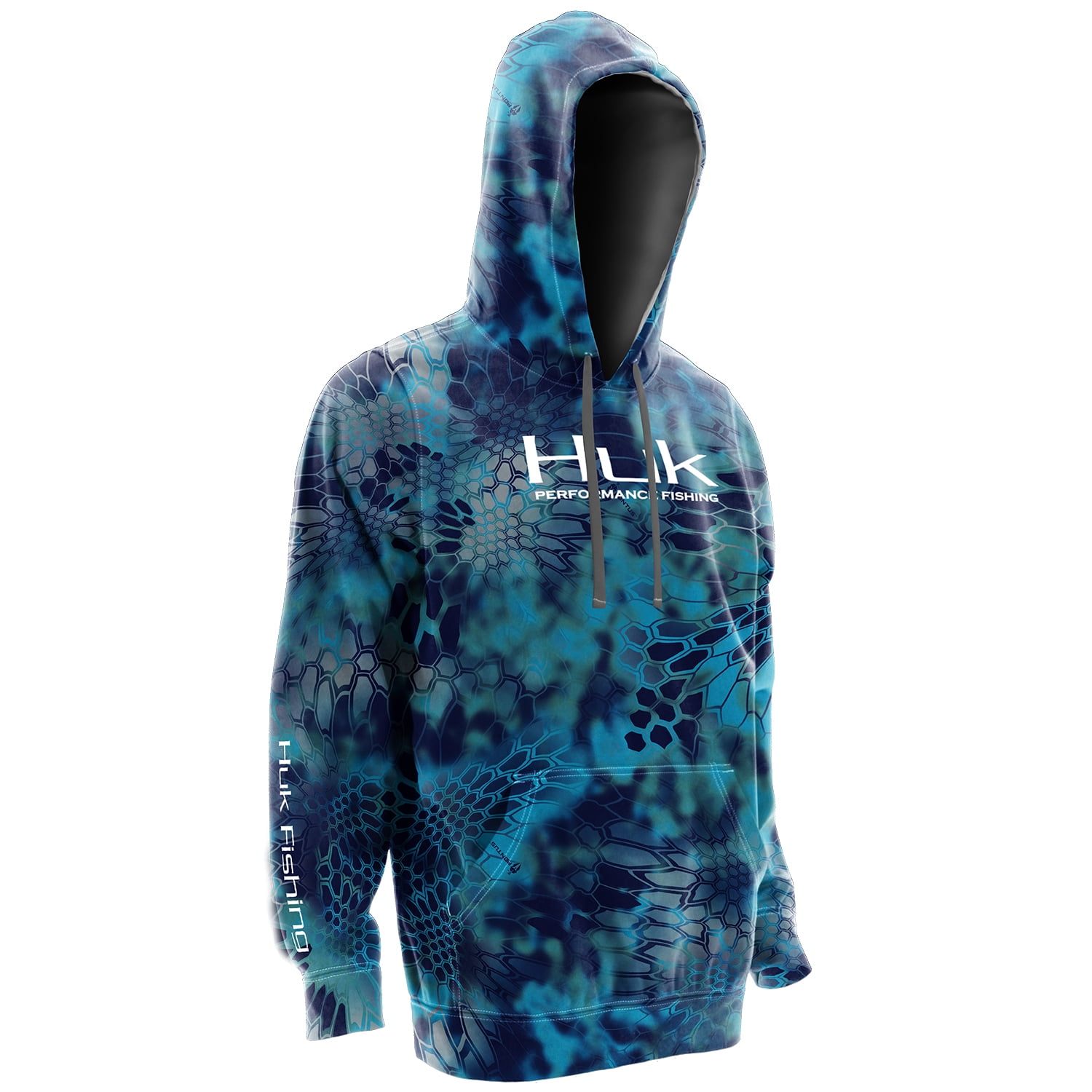 Huk Men's Full Kryptek Performance Hoody, Kryptek Pontus, Small ...