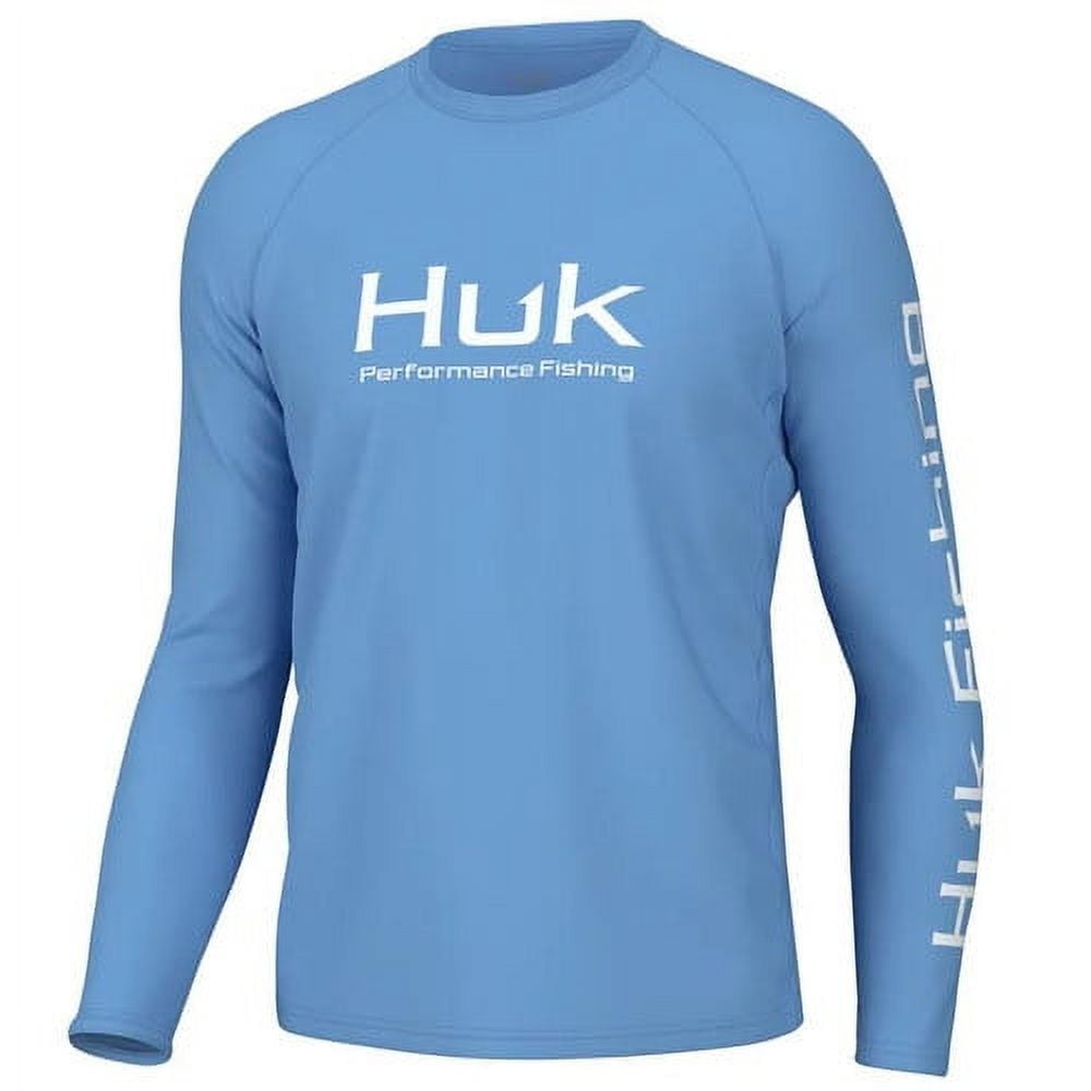 Huk Pursuit Performance Shirt - Long Sleeve - Marolina Blue - Walmart.com
