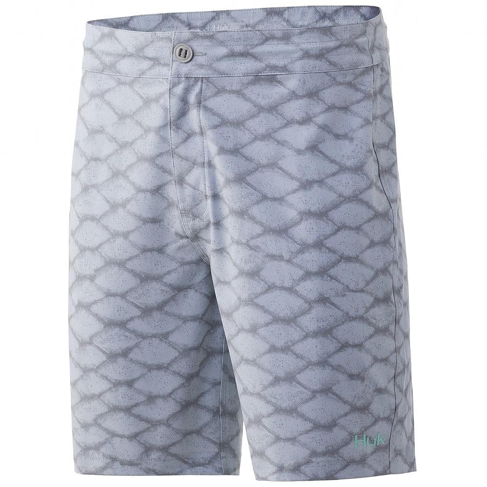 Huk Pursuit Scaled Dye Boardshort Oyster, 28 Shorts - Walmart.com