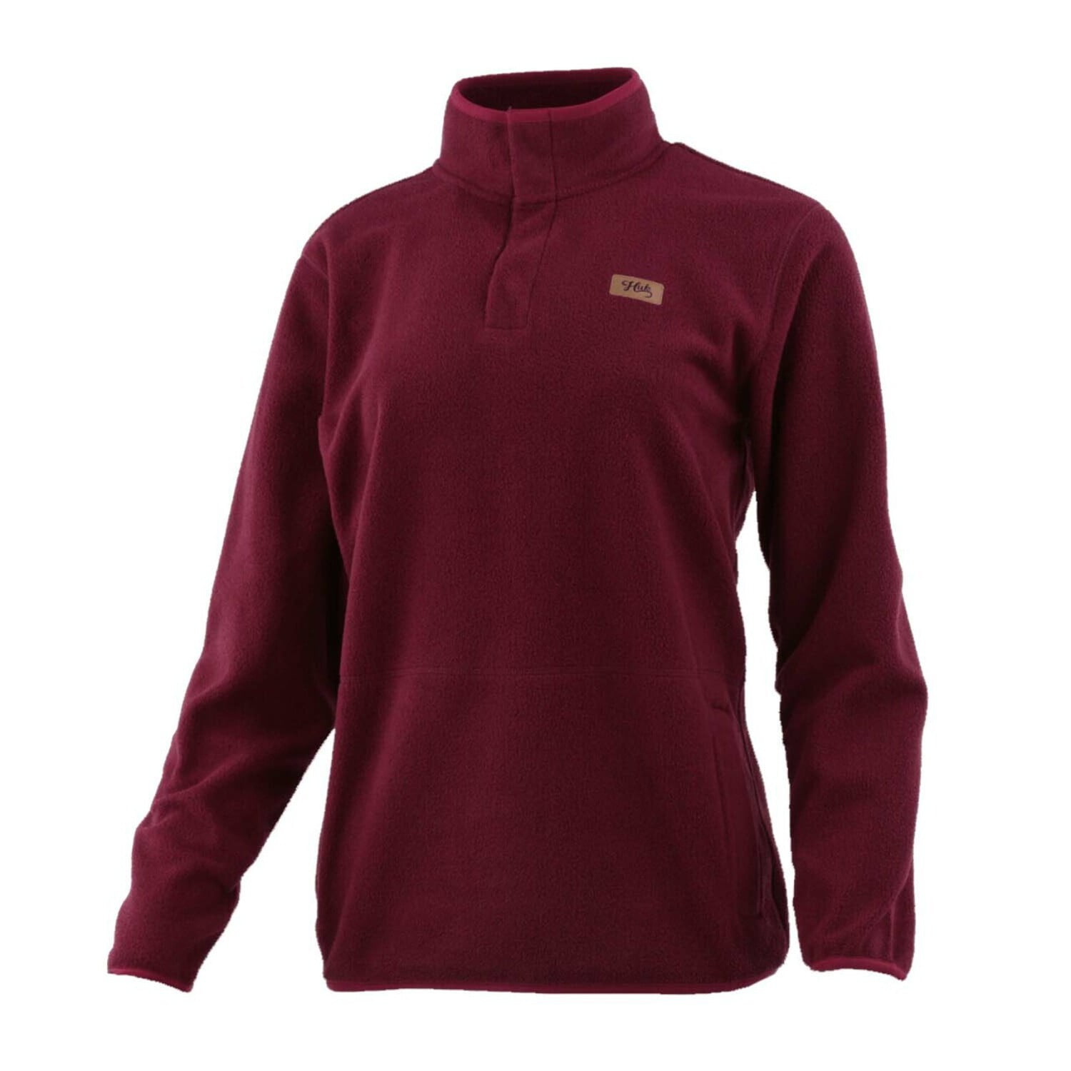 Huk Women's Channel Pop Over-Maroon - Walmart.com