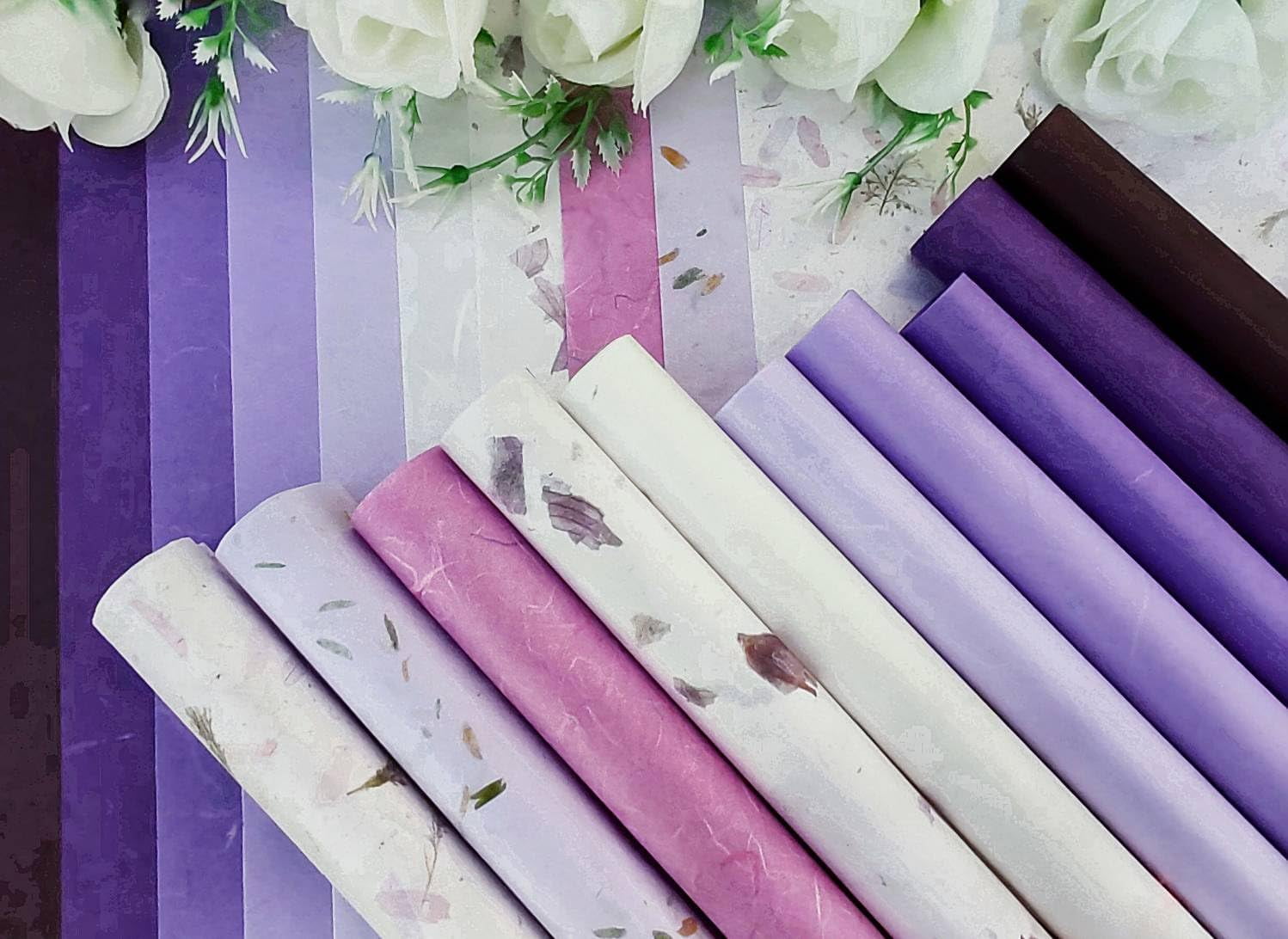 HukDok Mulberry Paper Natural MSF2 Fiber Sheets Unryu Kozo Tissue Washi ...