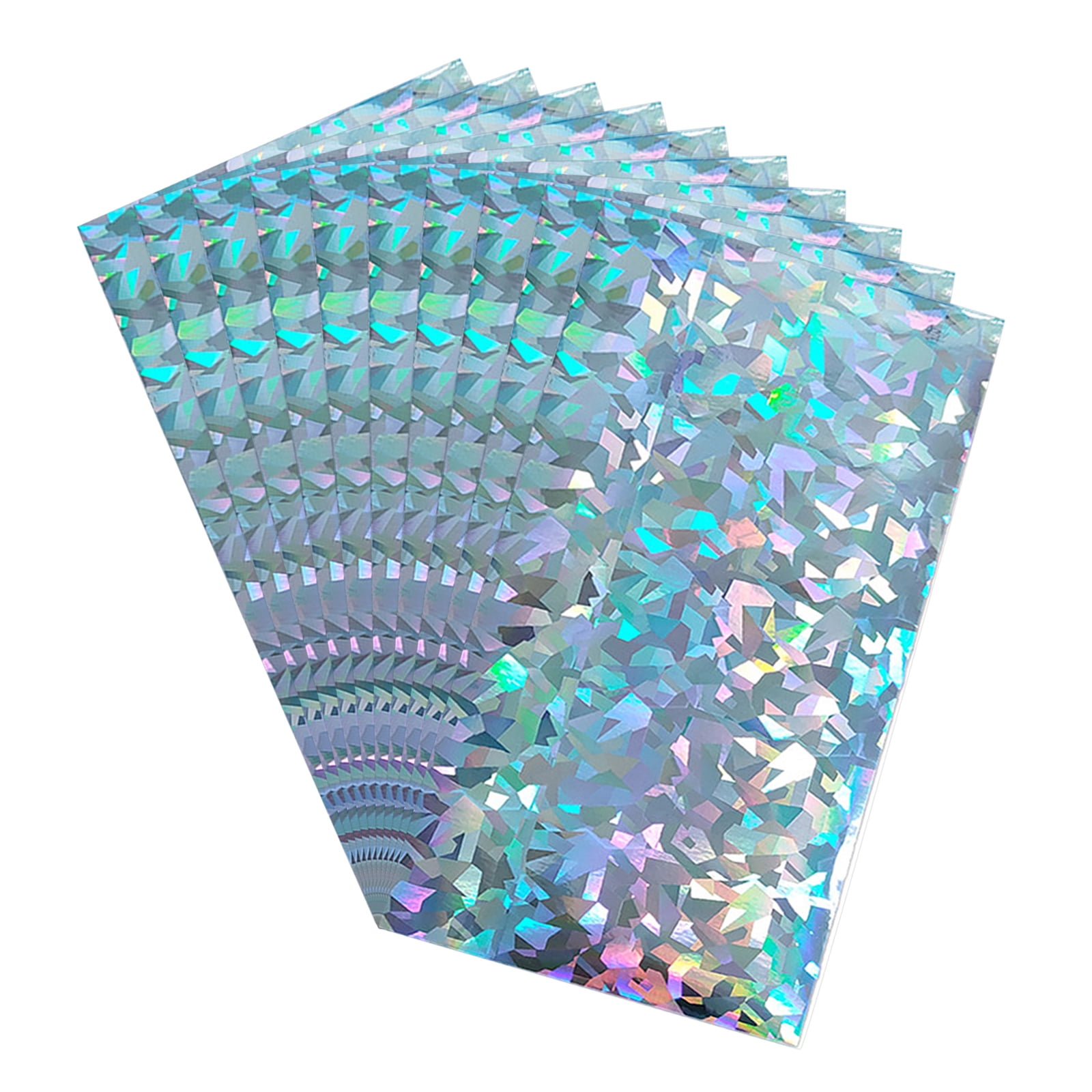 Hukai 10Pcs Holographics Adhesive Film Reflective Fishing Lure Stickers ...