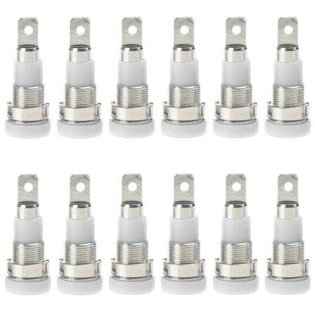Hukai 12pcs 4mm Banana Socket Female Adapter Panel Mount Binding Post ...