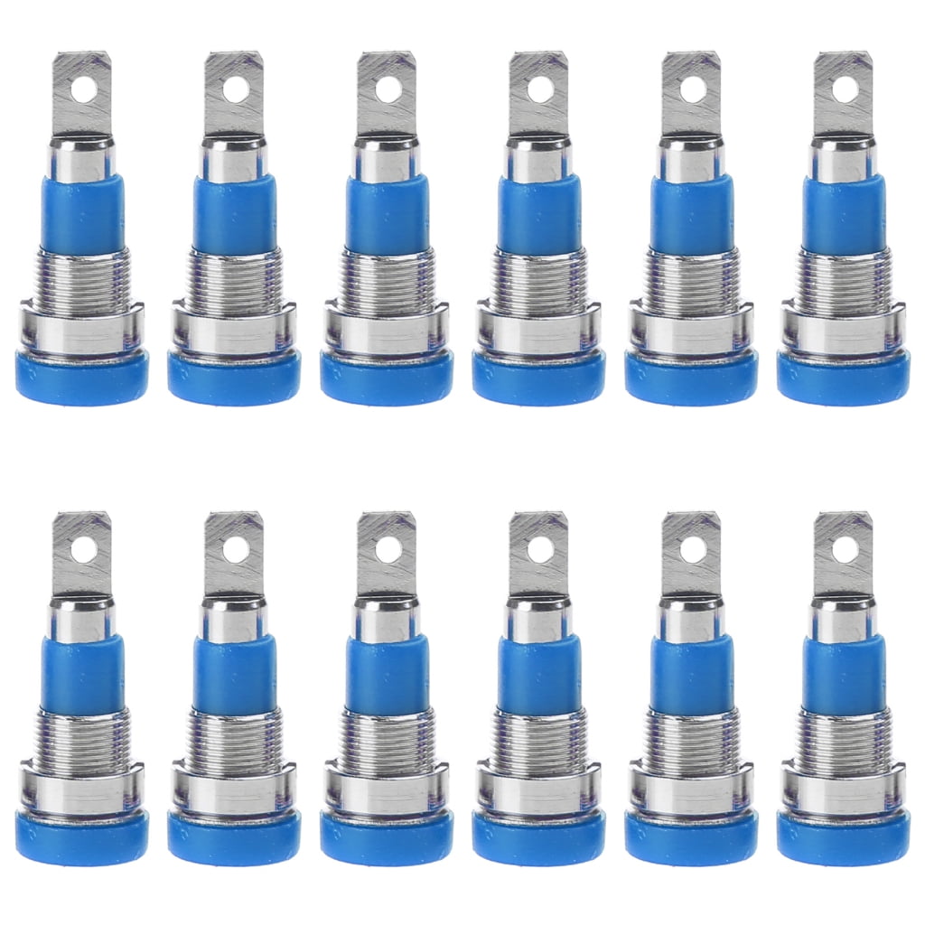 Hukai 12pcs 4mm Banana Socket Female Adapter Panel Mount Binding Post ...