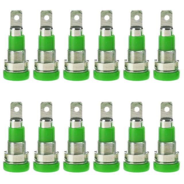 Hukai 12pcs 4mm Banana Socket Female Adapter Panel Mount Binding Post ...