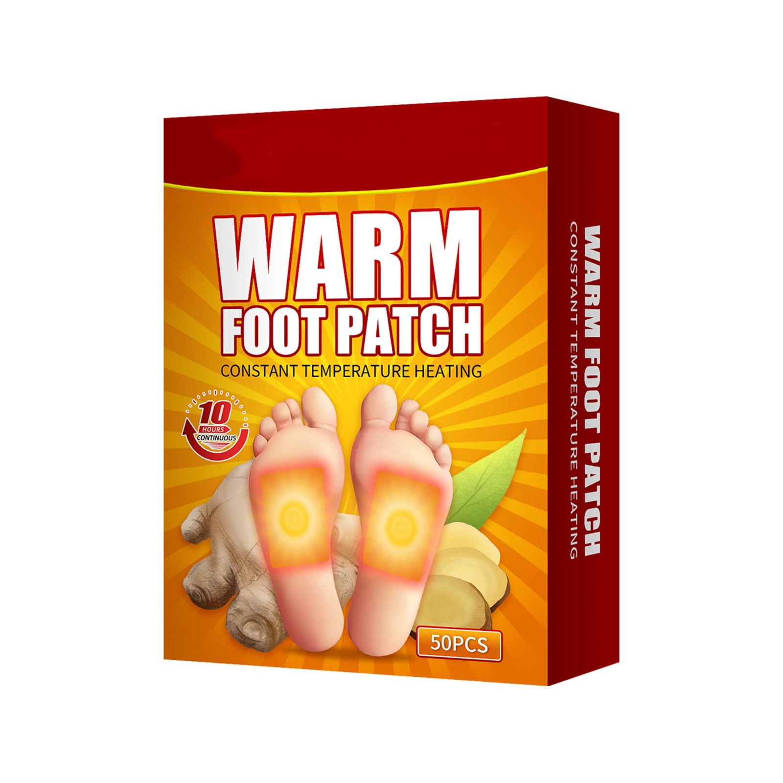 Hukai 1box Foot Heat Patches Foot Warmer Relieve Fatigue, Improve Blood ...