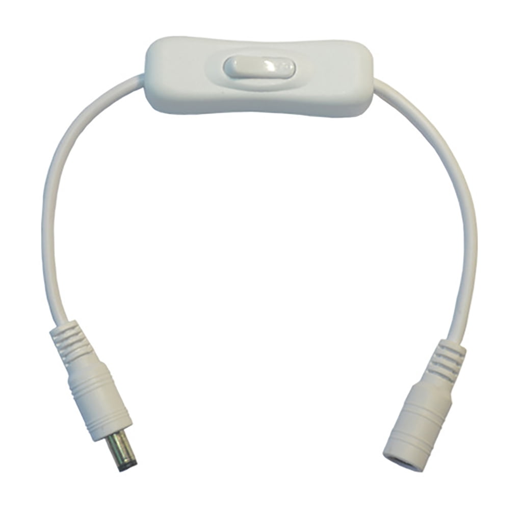 Hukai 5.5x2.1mm to 5.5x2.1mm Power Cable with Switches Female to Male ...