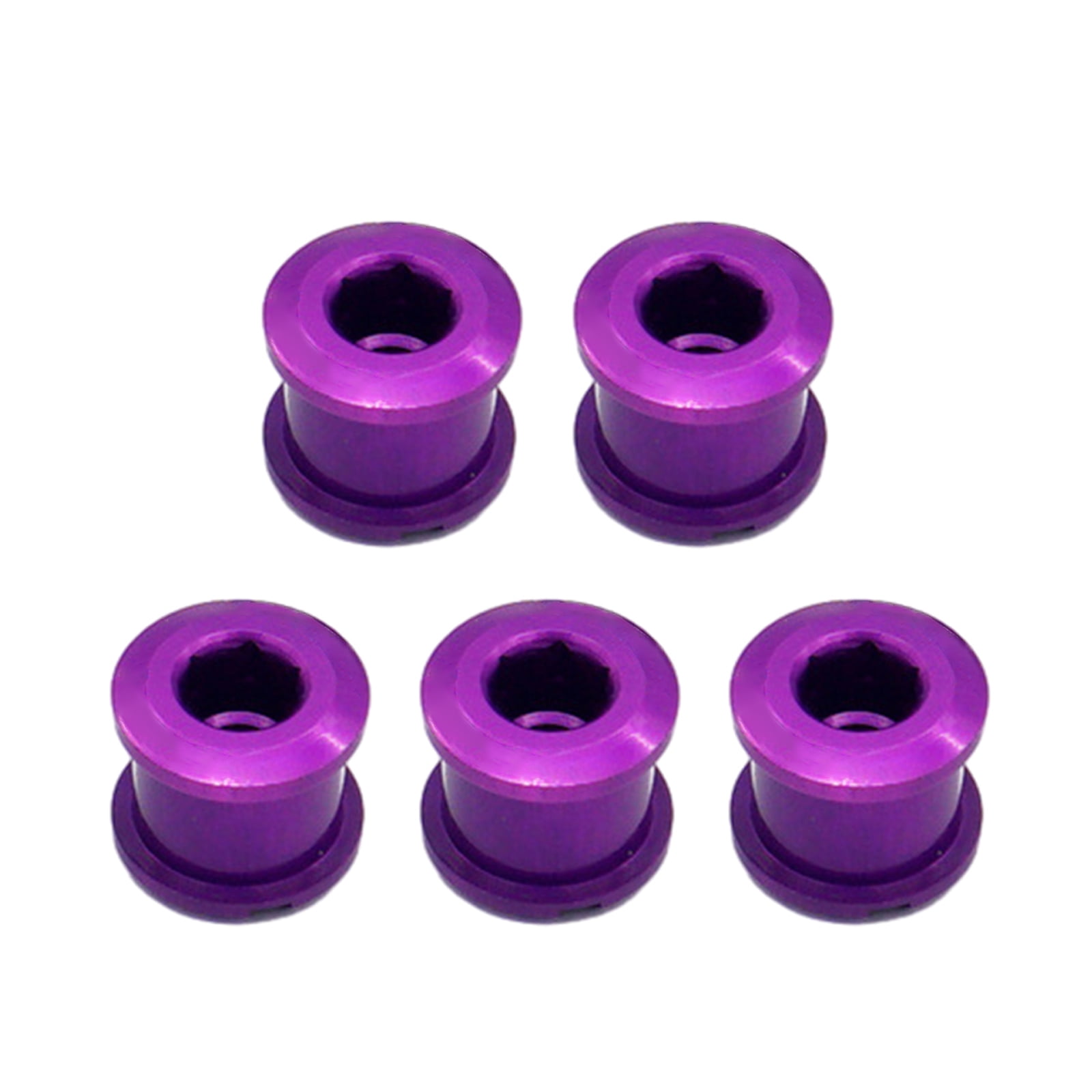 Hukai 5pcs Aluminum Alloy Chainring Bolts Single Chainwheel Bolts Nut ...