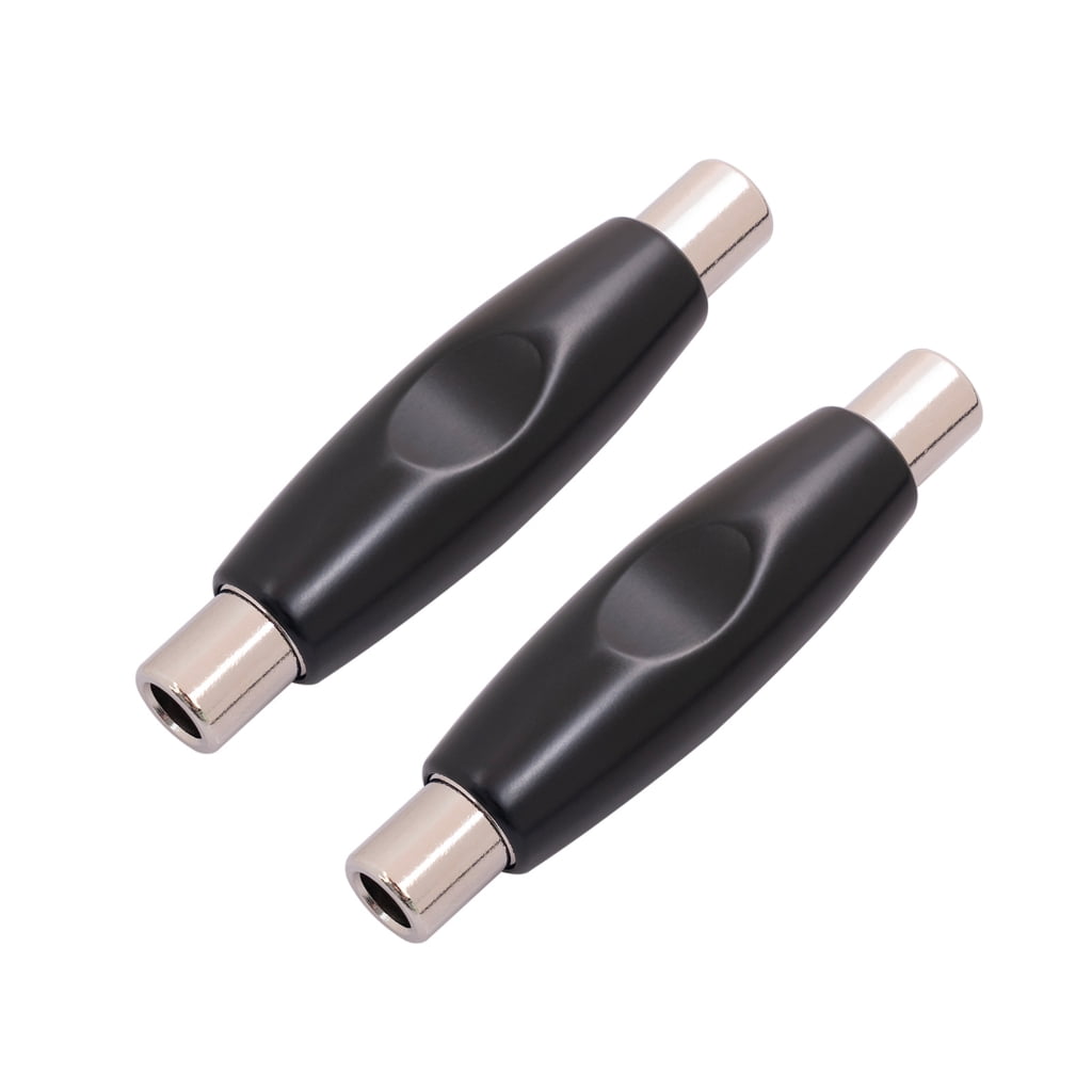 Hukai 6.35mm Female to Female Adapter for Guitar and Bass Cable Metal ...