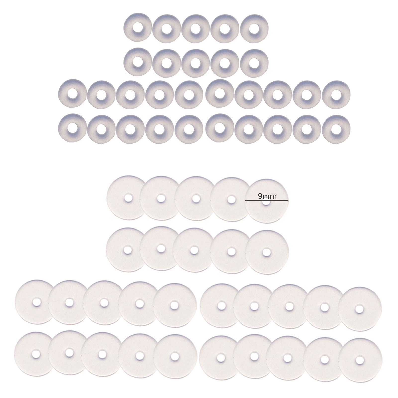 Hukai 60Pcs Silicone Healing Pull Piercing Discs for Piercing Bump 3/5 ...