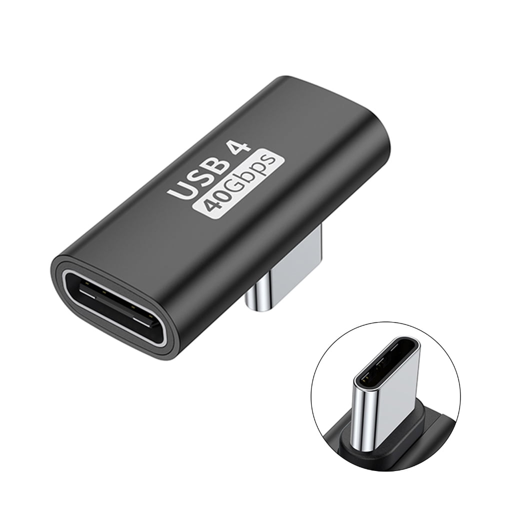 Hukai 90 Degree USB C to USB C Adapter 40Gbps USB C Female to USB Male ...
