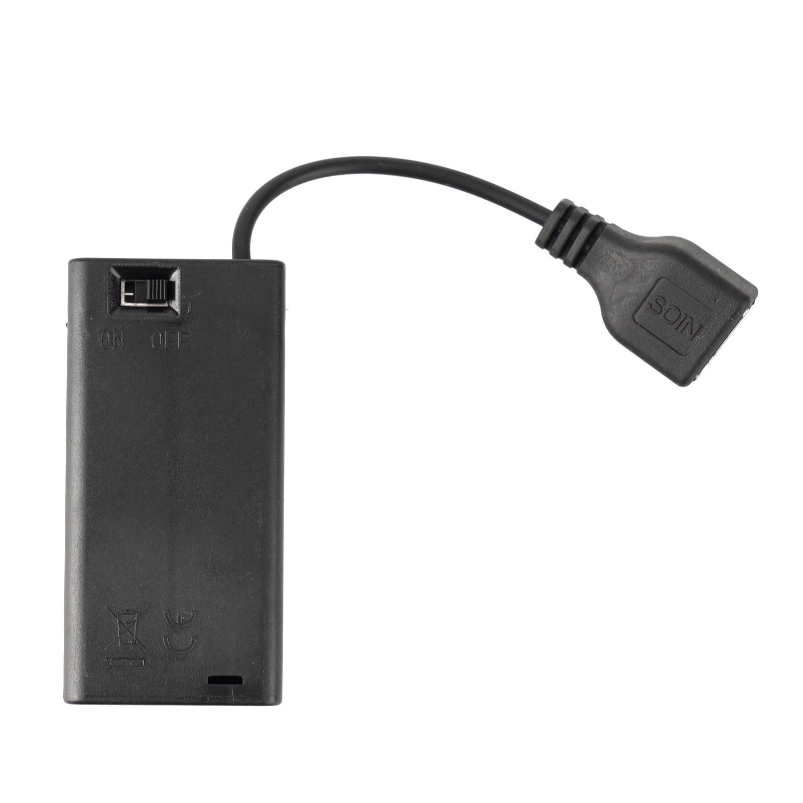 Hukai AA Battery Case USB Female Slot 2/3/4/6/8 Slot AA Battery Case ...